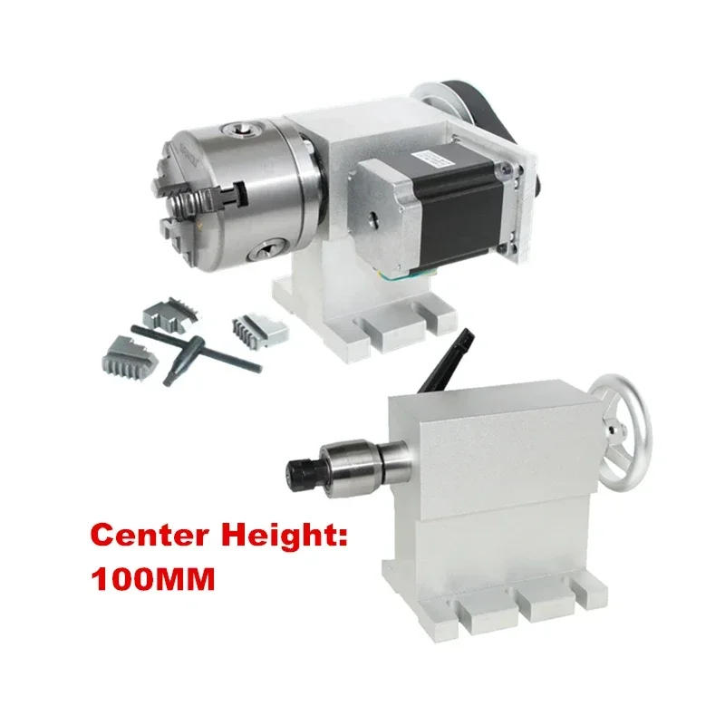 Fourth Axis A-Axis Rotary Axis for Milling Machines, 100 Mm Center ...