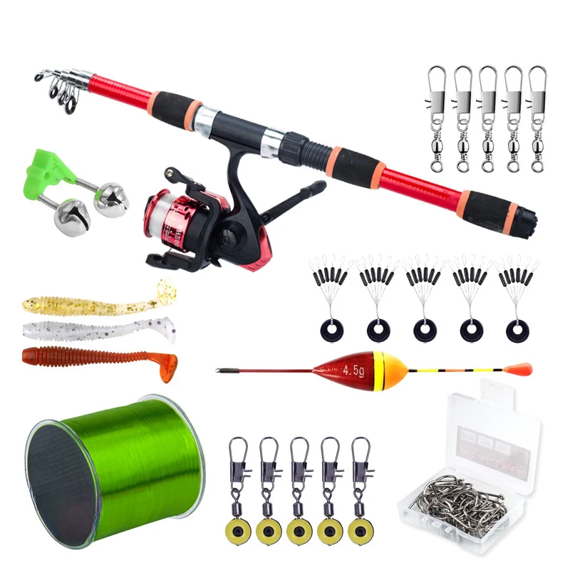 Fishing-Rods-Complete-Set-Telescopic-with-Reel-Folding-Portable ...