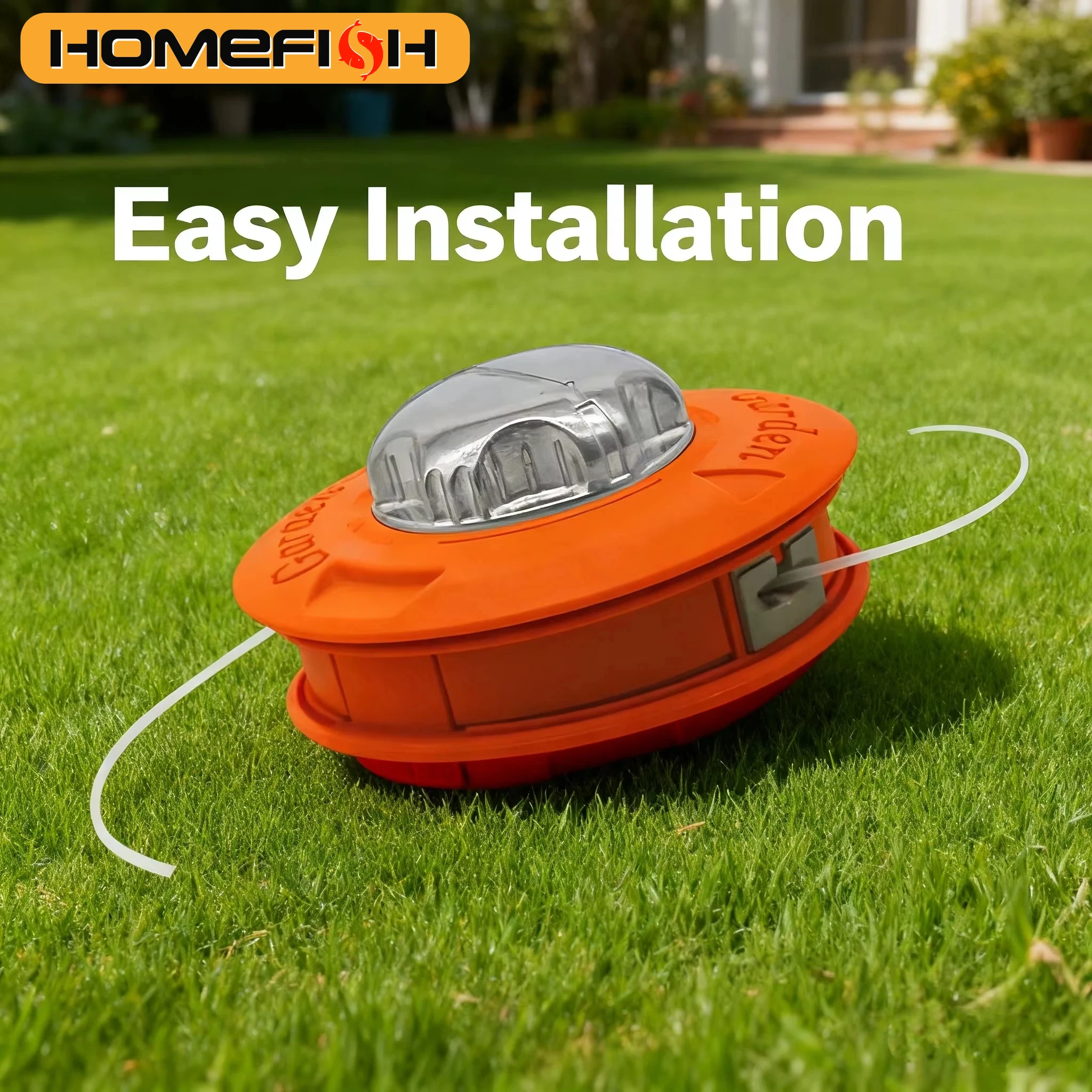 1PC M10 Universal Trimmer Head Aluminum Nylon 2 Line Grass Cutter Bump ...