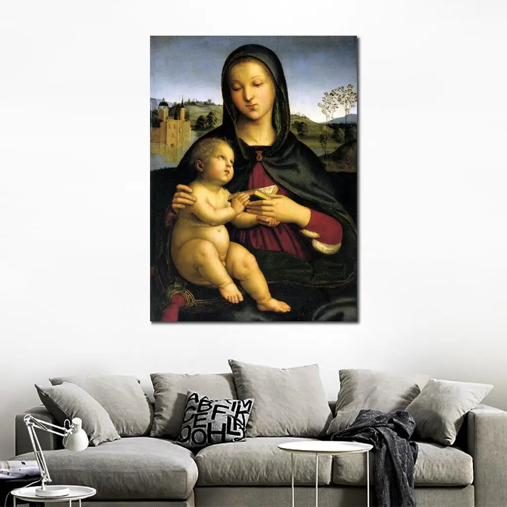 Raphael Madonna And Child With Book