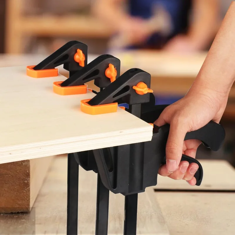 Woodworking-Work-Bar-F-Clamp-Clip-Kit-Quick-Ratchet-Release-Speed ...