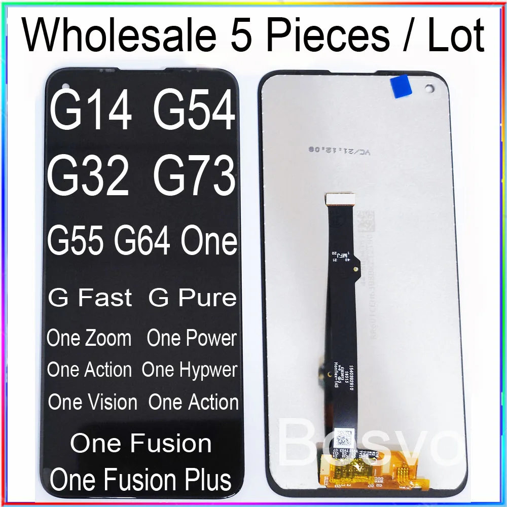 5 Pieces/Lot For Moto G54 Screen G14 Display G32 G73 G55 G64 For ...