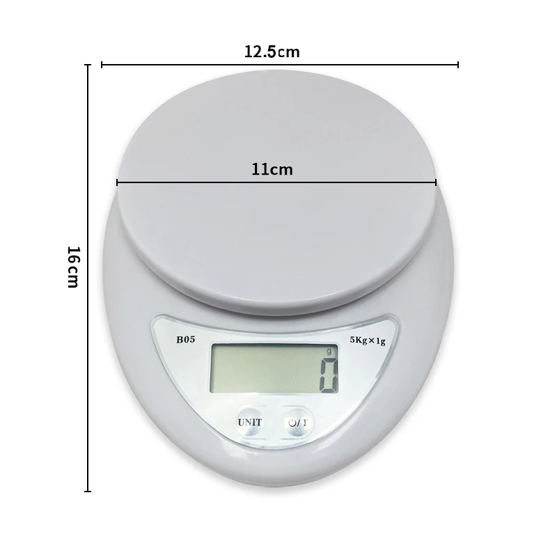 1 Pcs 5kg/1g Portable Digital Scale Led Electronic Scales Food Balance ...