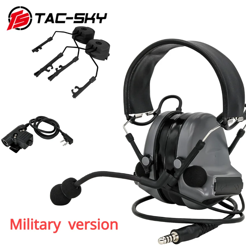 TS-TAC-SKY-Tactical-Headset-Military-Shoot-Electronic-Earmuffs-COMTAC ...