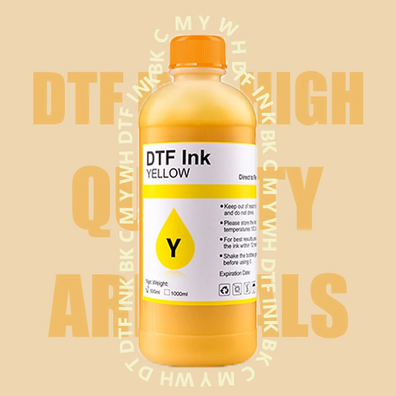 Tinta de transferencia de calor para impresora DTF, 500ML a granel, 5 colores, para impresión ...