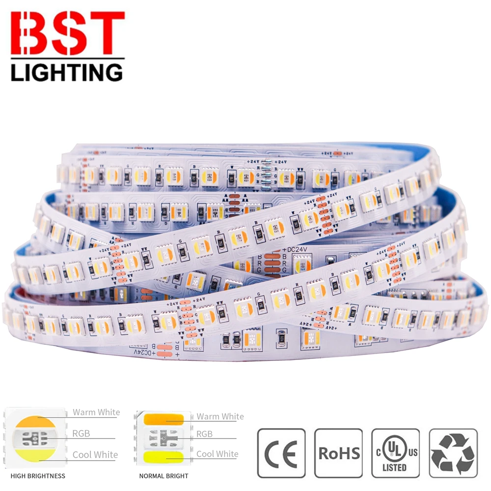 Tira-de-luces-LED-5M-5050-en-1-cinta-de-luz-Flexible-RGBCCT-RGBWW-60 ...
