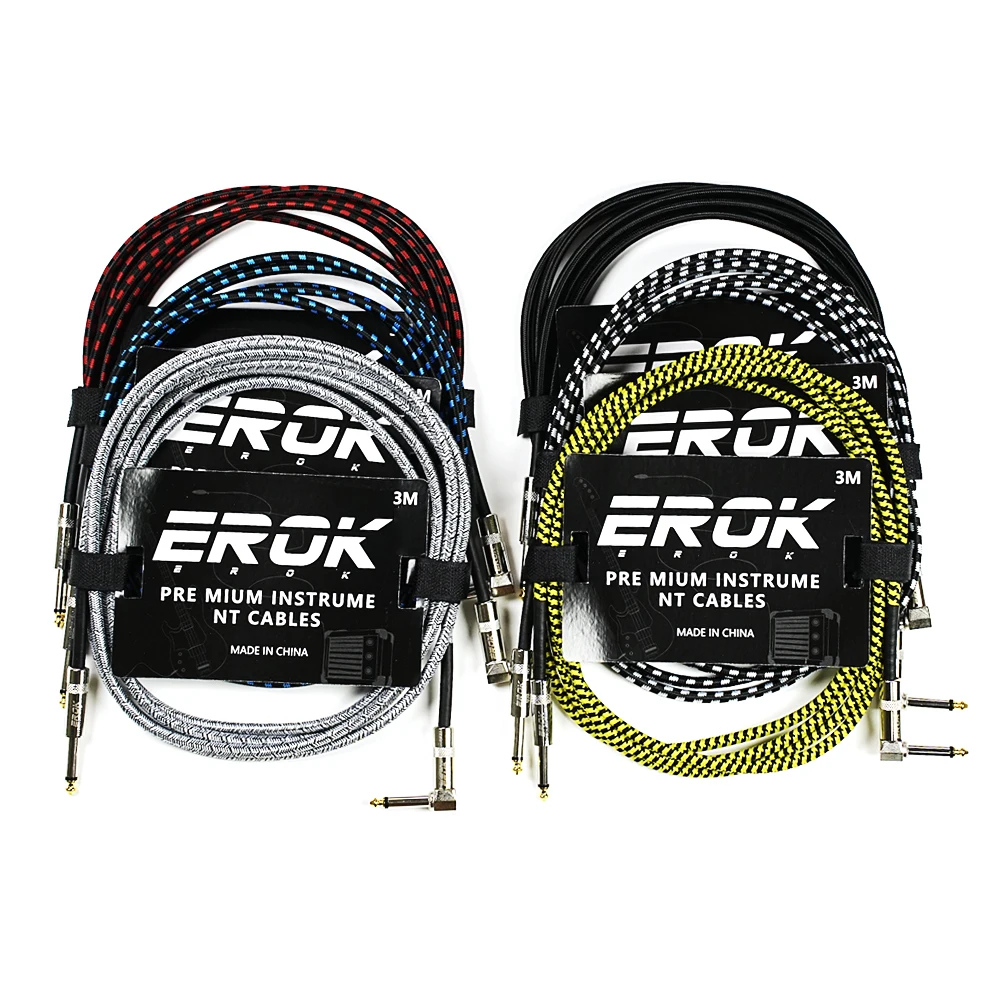 EROK-3M-Guitar-Cables-Noise-Reduction-Line-6-35mm-Male-to-Male-Colorful ...