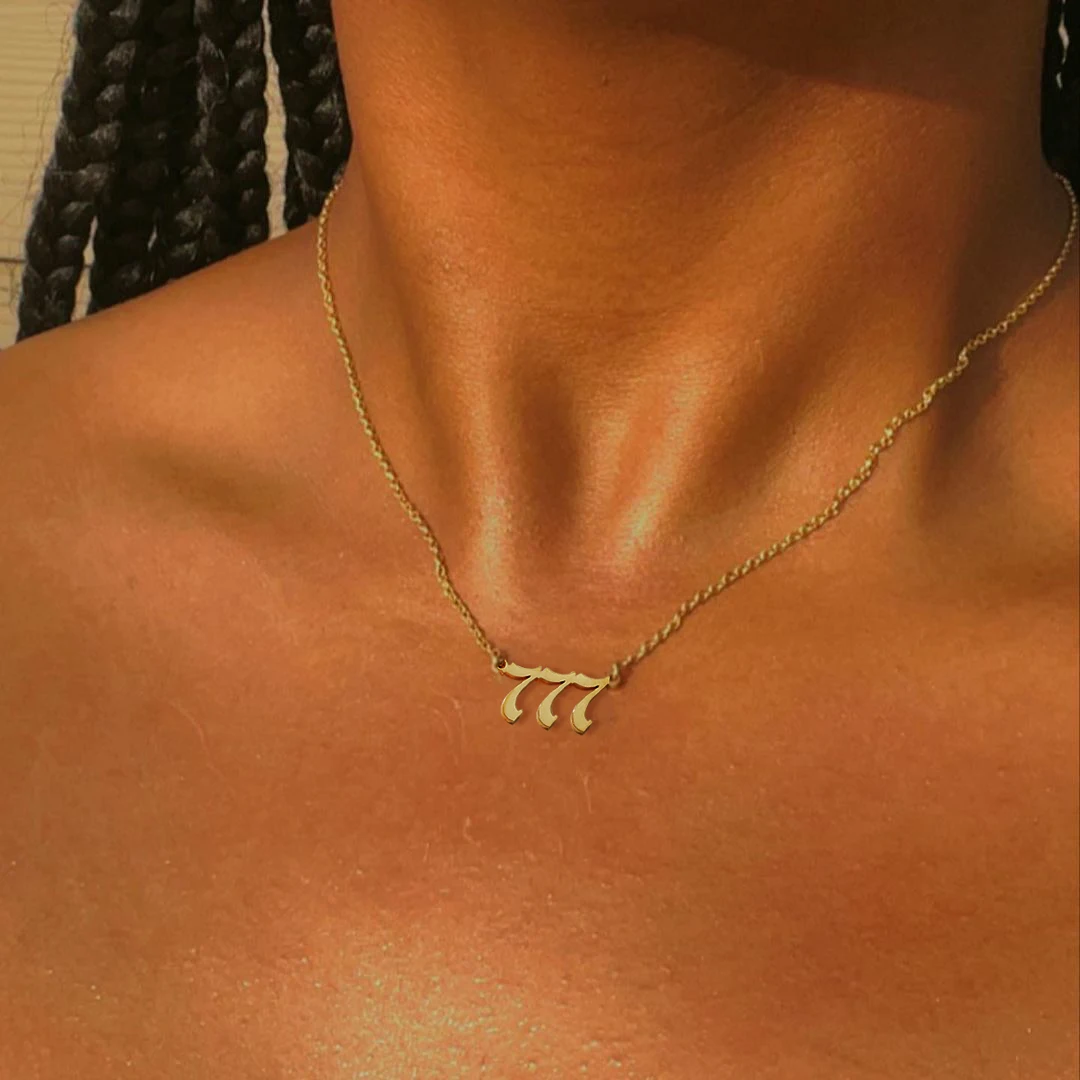 777-Angel-Number-Necklaces-For-Women-Stainless-Steel-Couple-Necklace ...