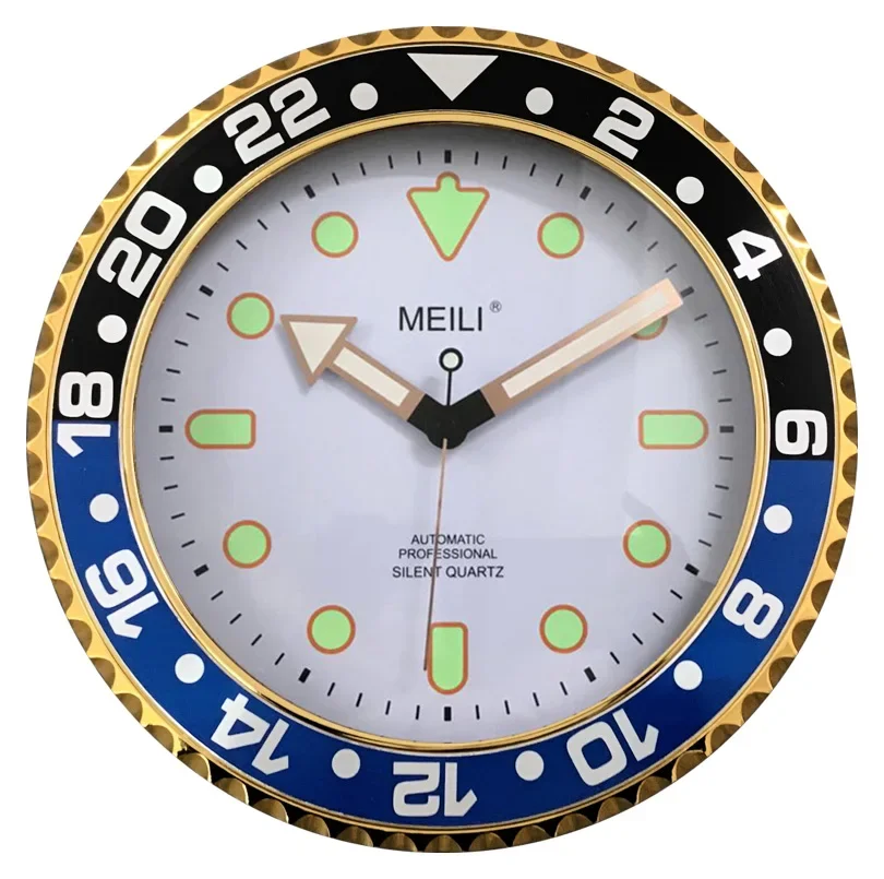 12-inch-Luxury-Role-Wall-Clock-Modern-Design-Digital-Luminous-Quartz ...