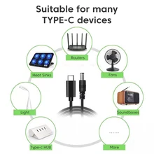 OLAF Type C To DC Boost Cable DC 5V to 12V WiFi to Powerbank Cable ...