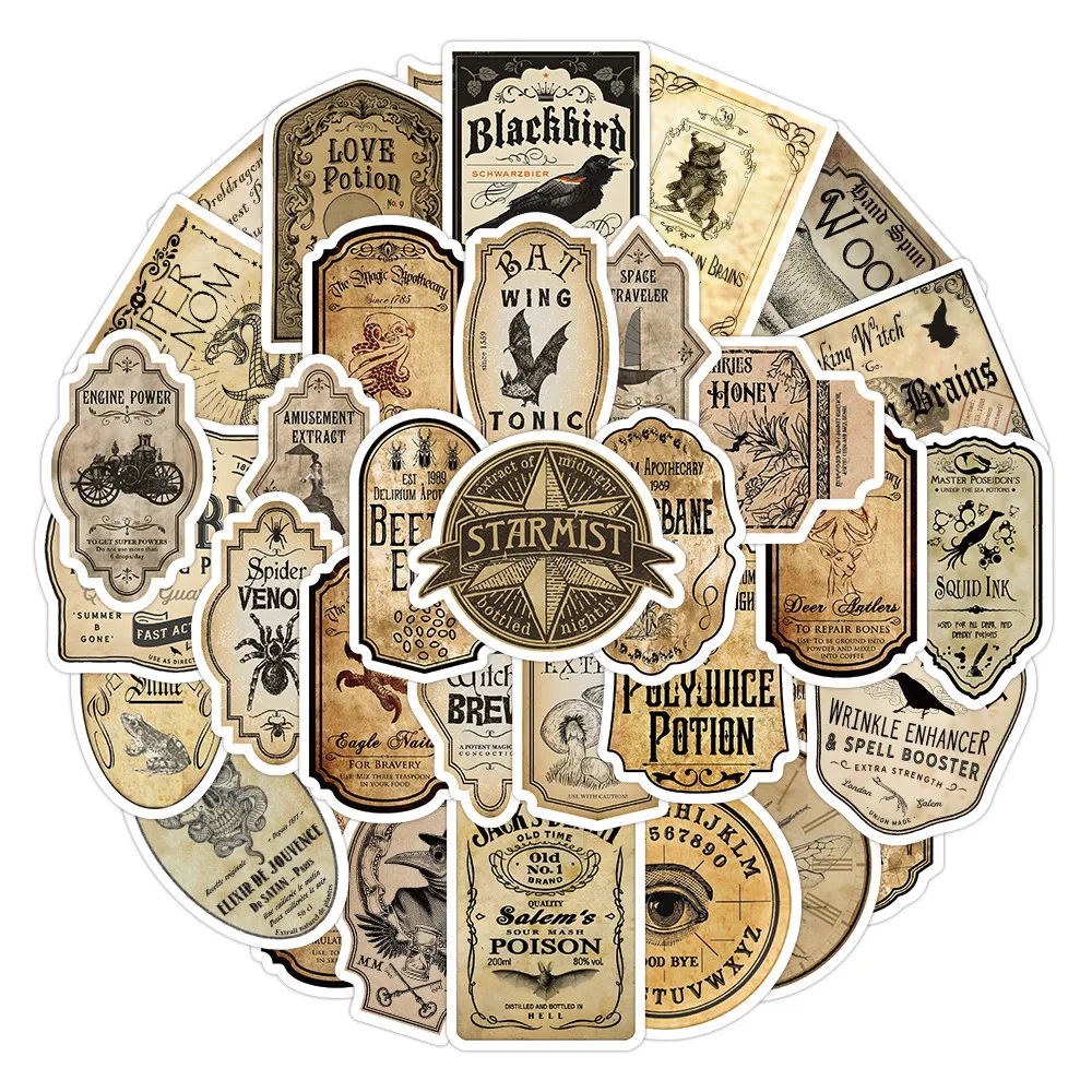 Les étiquettes de potions Harry Potter : une collection authentique ...