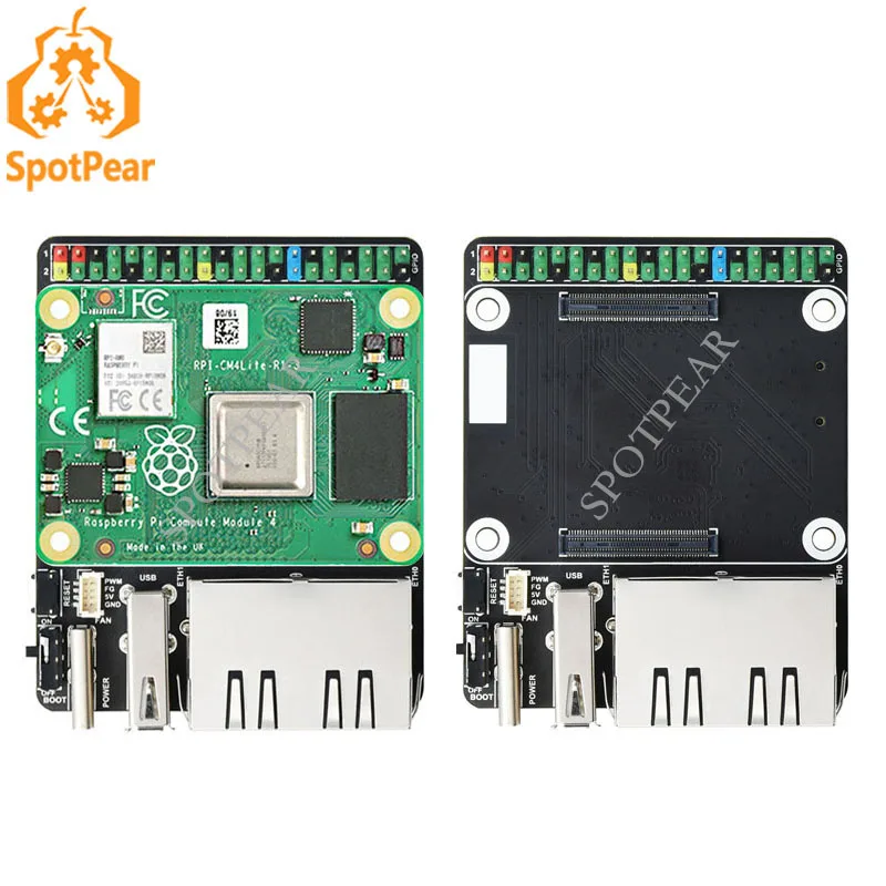 Raspberry-Pi-Compute-Module-4-CM4-IO-Board-Dual-Gigabit-Ethernet-Mini ...