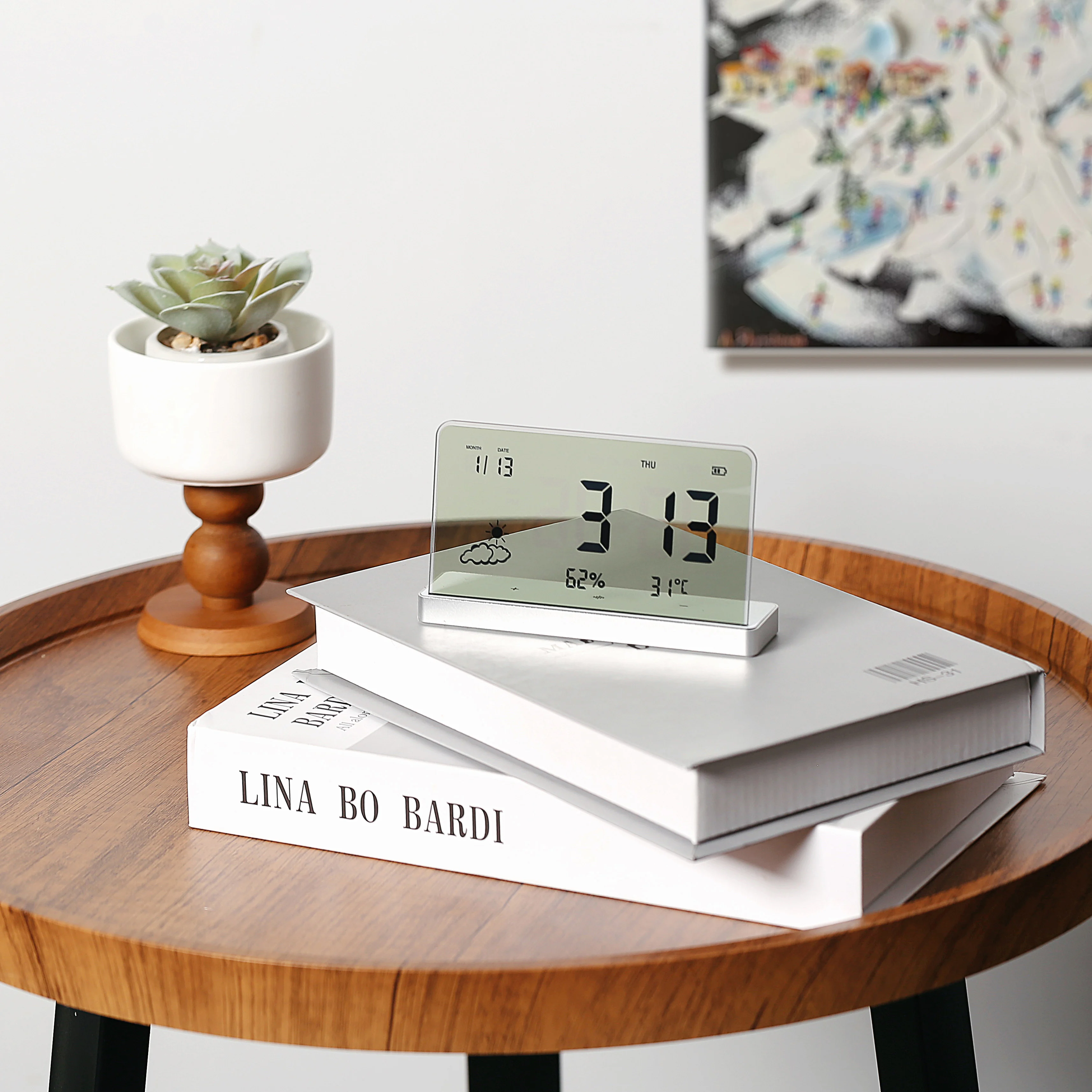 Creative-Clear-Digital-Clock-with-Base-Transparent-Large-Screen-Temp ...