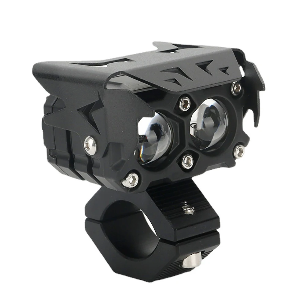 120W Motorcycle LED Lens spotlight Double lenses Spotlight motorcycles ...