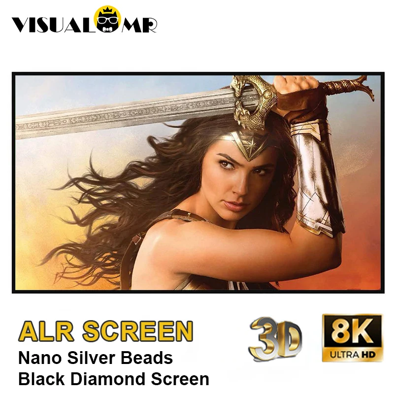 2022 New Black Diamond Alr Projector Screen Nano Silver Beads Ambient ...