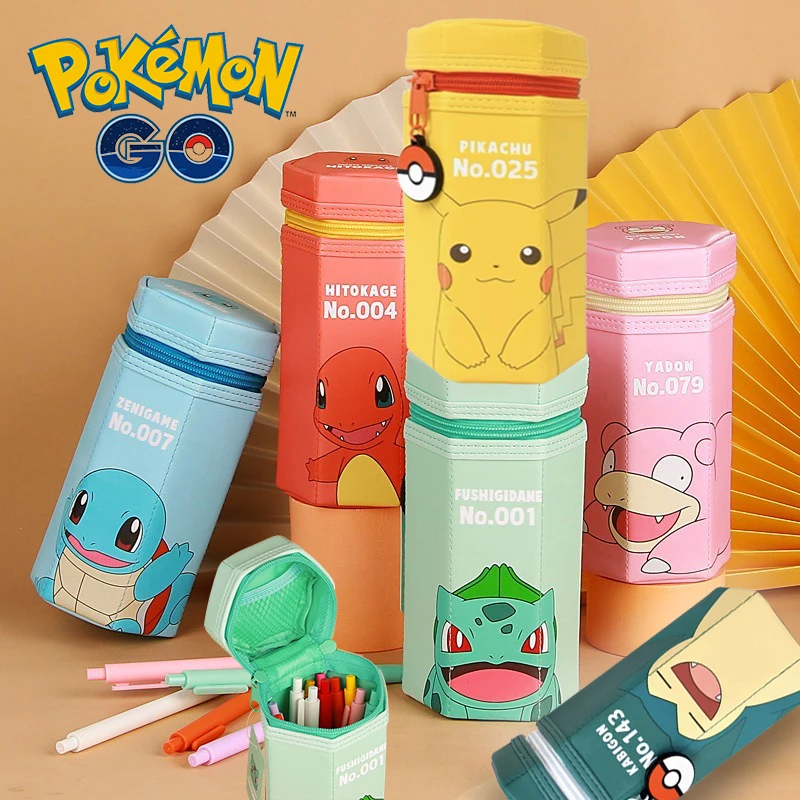 Pokemon-Pikachu-Anime-Vertical-Pencil-Bag-Hexagonal-Large-Capacity ...