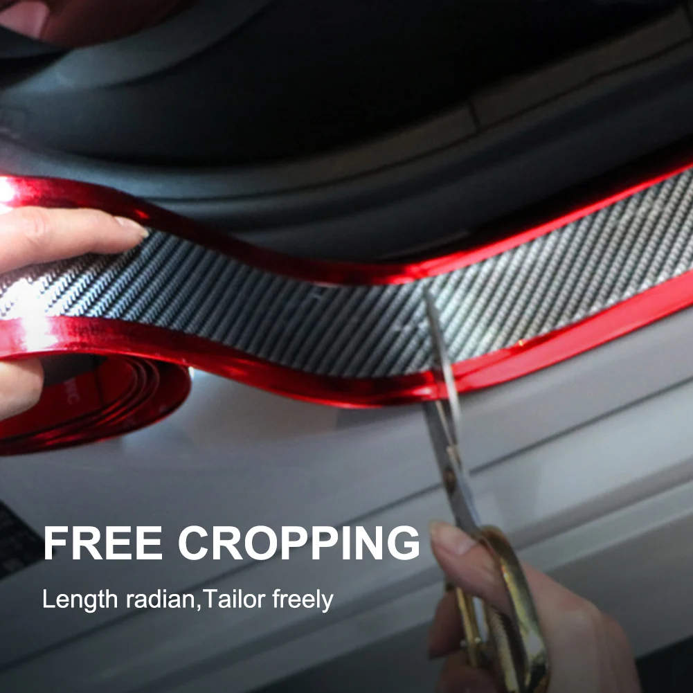 자동차 도어 씰 스티커 사이드 미러 스크래치 방지 테이프 방수 보호 필름 3d 탄소 섬유 자동 가장자리 페이스트 보호