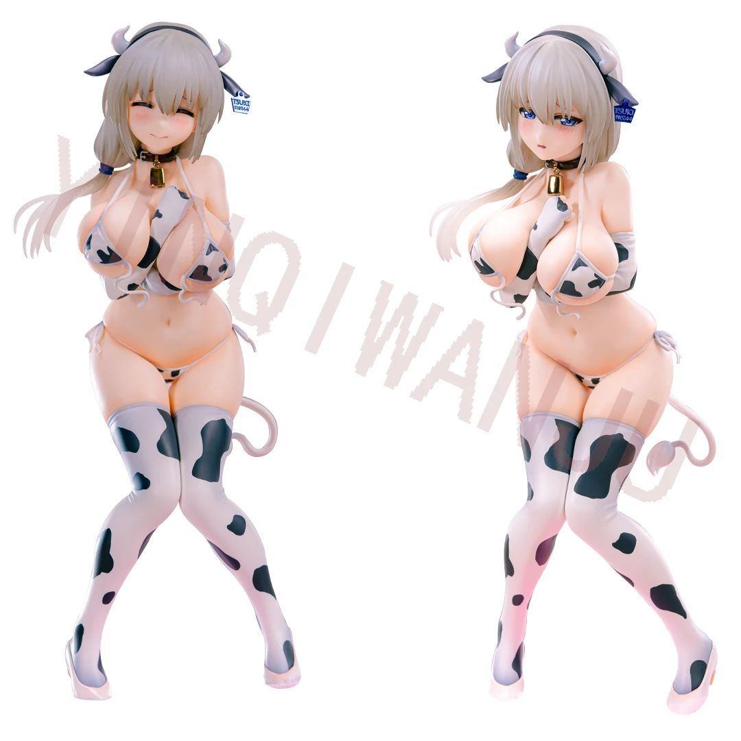 22cm Wants to Hang Out Cow Pattern Bikini Uzaki Tsuki Sexy Girl PVC Action Figure Toy Adults ...