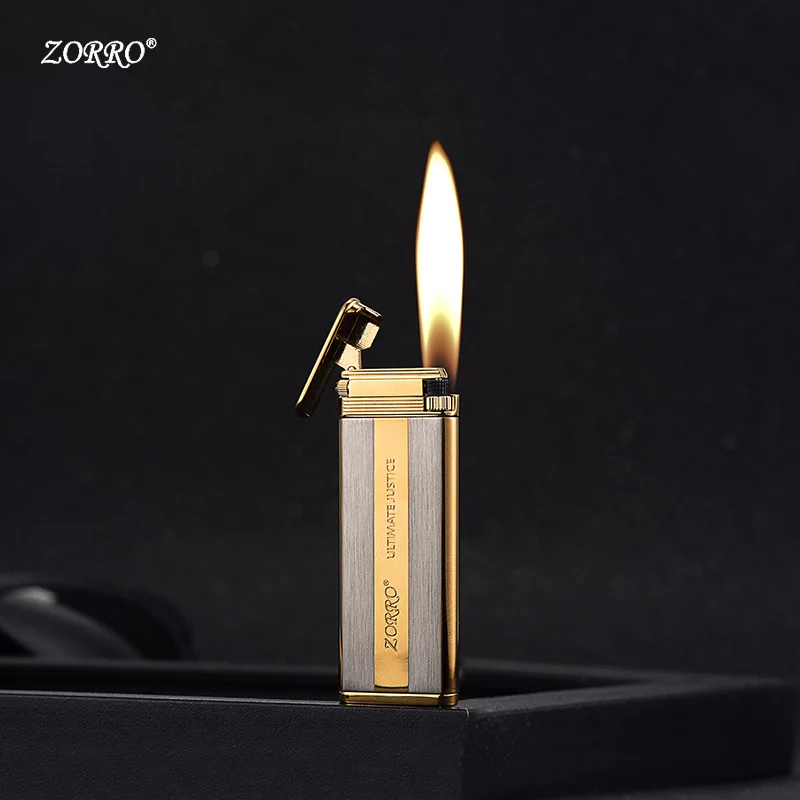 ZORRO-Mini-Ultra-Thin-Butane-Gas-Lighter-Zinc-Alloy-Vacuum-Wire-Drawing ...