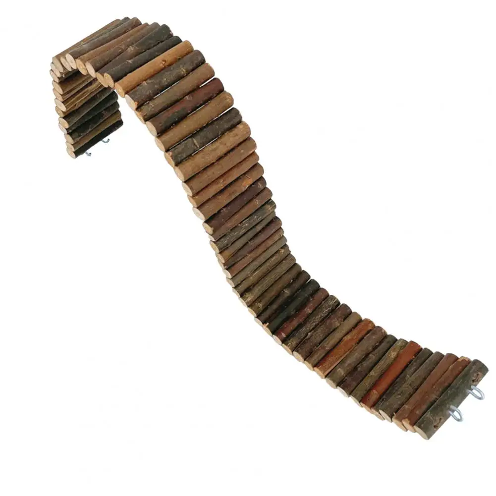 Gerbil Toys Pet Chew Toy Mini Wooden Durable Hamster Ladder Bridge ...