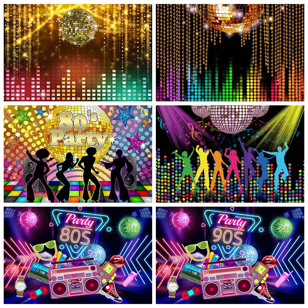 80-s-90-s-Disco-Hip-Hop-Backdrop-Photography-Graffiti-Neon-Glow-Music ...