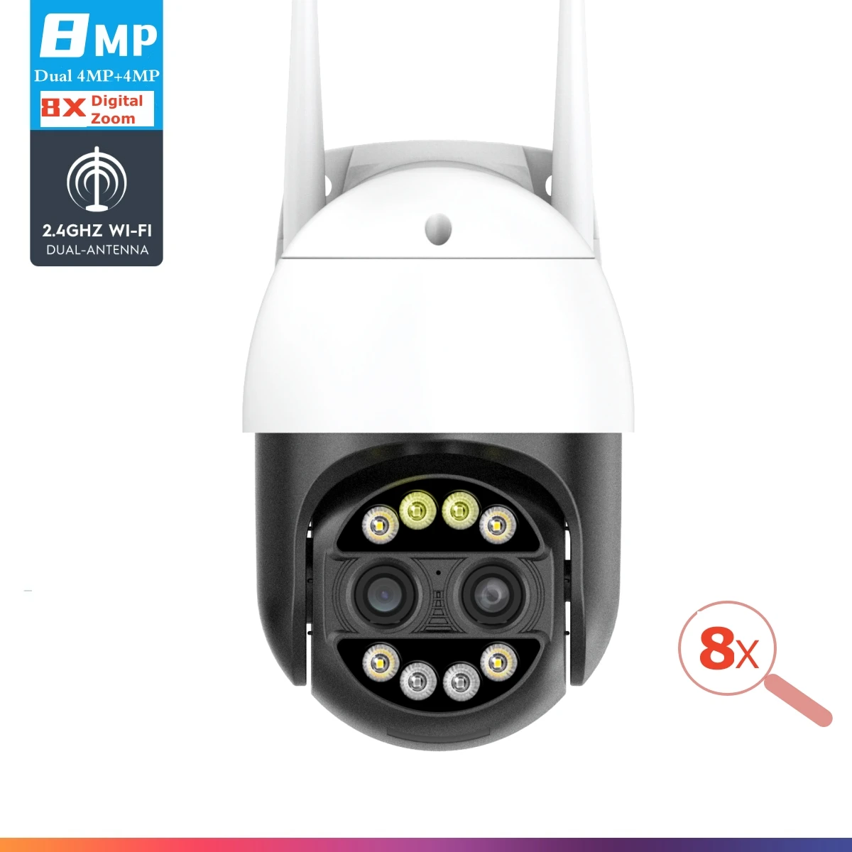 8MP-4K-8x-Hybrid-Zoom-2-8-12mm-Dual-Lens-PTZ-IP-Camera-WiFi-Human ...