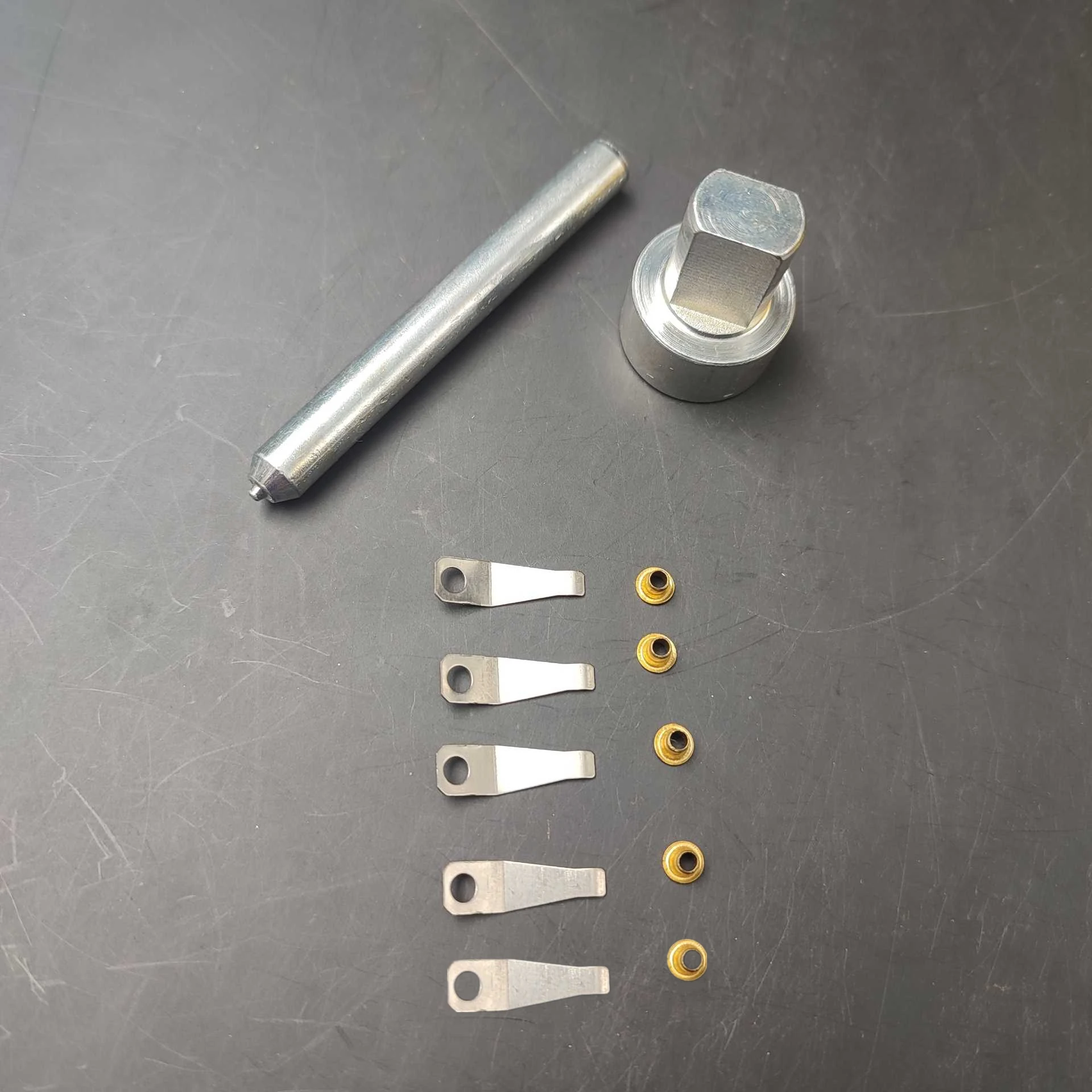 Complete-Variety-Spring-Plate-Rivets-Install-Punch-Base-7pcs-Set-For ...