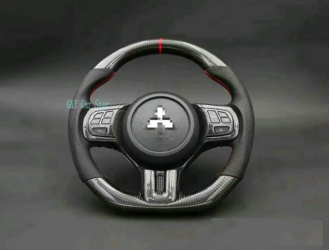 Carbon-fiber-Car-Steering-Wheel-For-2007-2017-Mitsubishi-Lancer ...