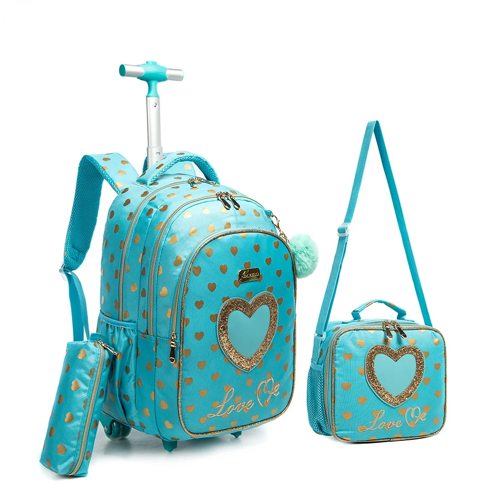 Children-School-Rolling-Backpack-Bag-School-Wheeled-Backpack-for-Girls ...