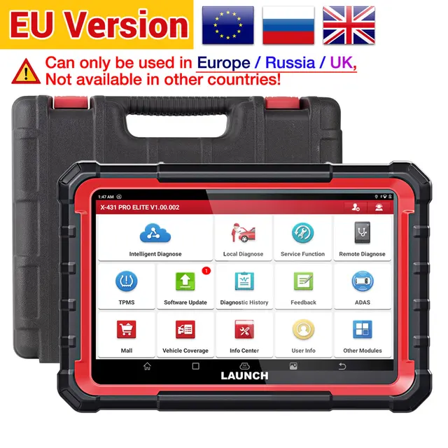 2023 New- LAUNCH X431 PRO ELITE 8'inch Car Diagnostic Tools OBD OBD2 Scanner All System CANFD ...