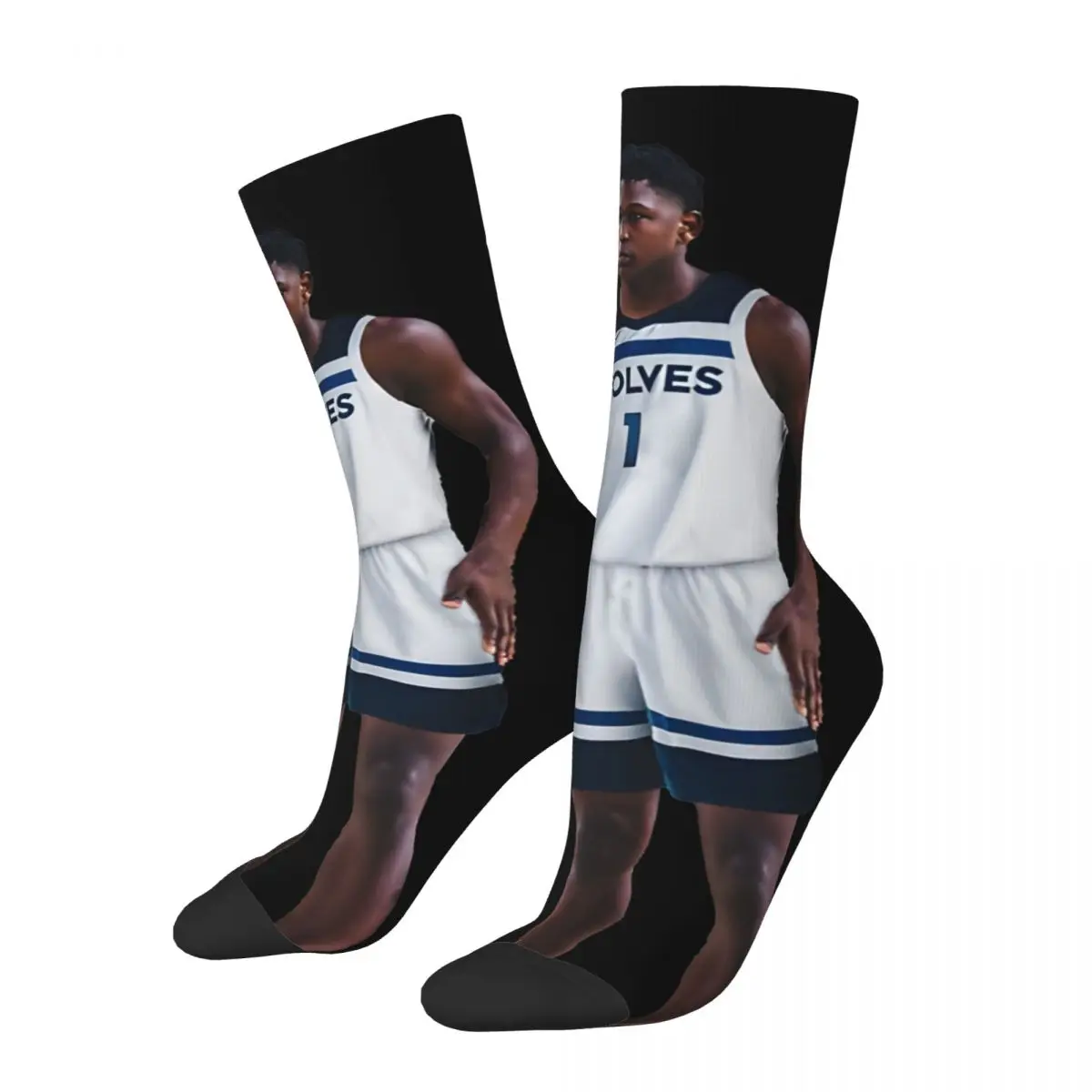 Funny-Happy-Anthony-Edwards-Minnesota-Timberwolves-Men-s-Socks-Vintage ...