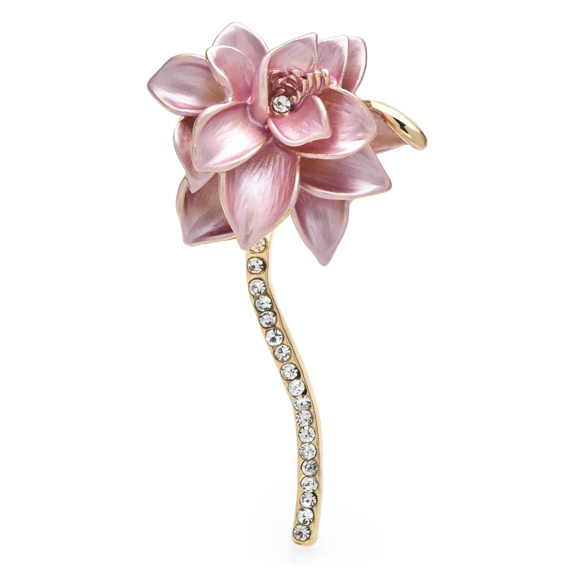 Wuli-baby-New-Design-Flower-Brooches-For-Women-Unisex-2-color-Enamel ...