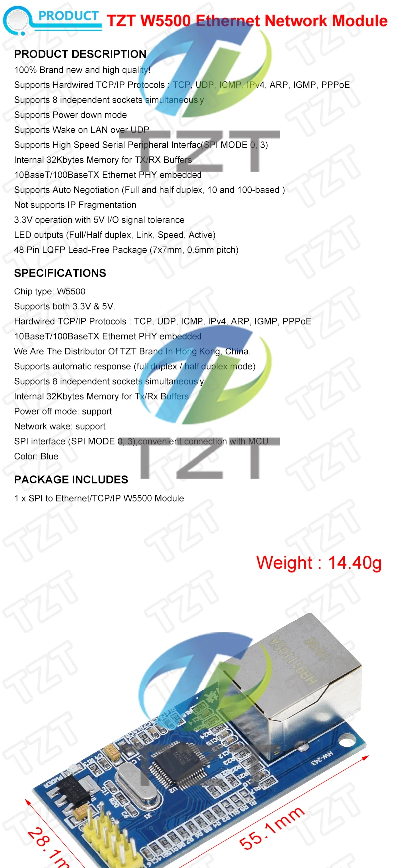 Ethernet Network Module W5500 TZT | AliExpress