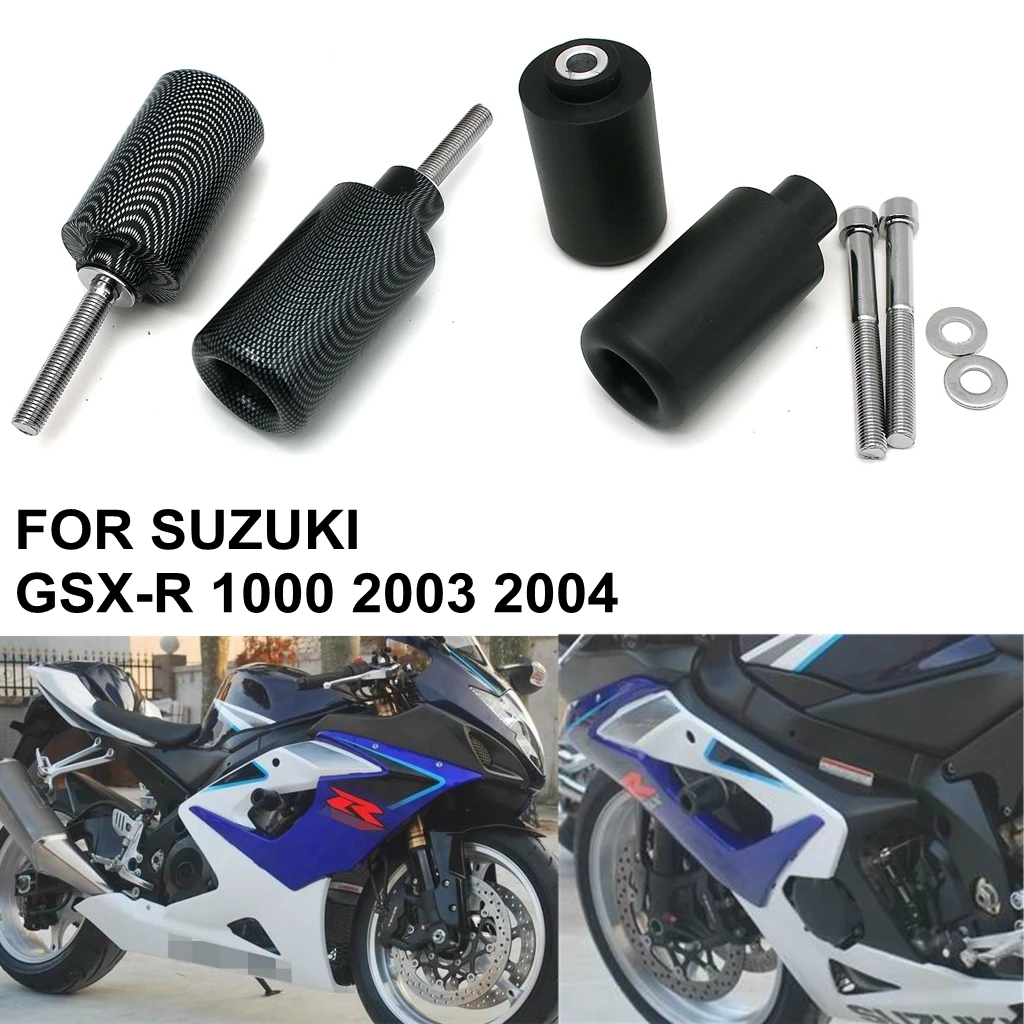 Black-Carbon-Motorcycle-Frame-Sliders-Crash-Falling-Protection ...