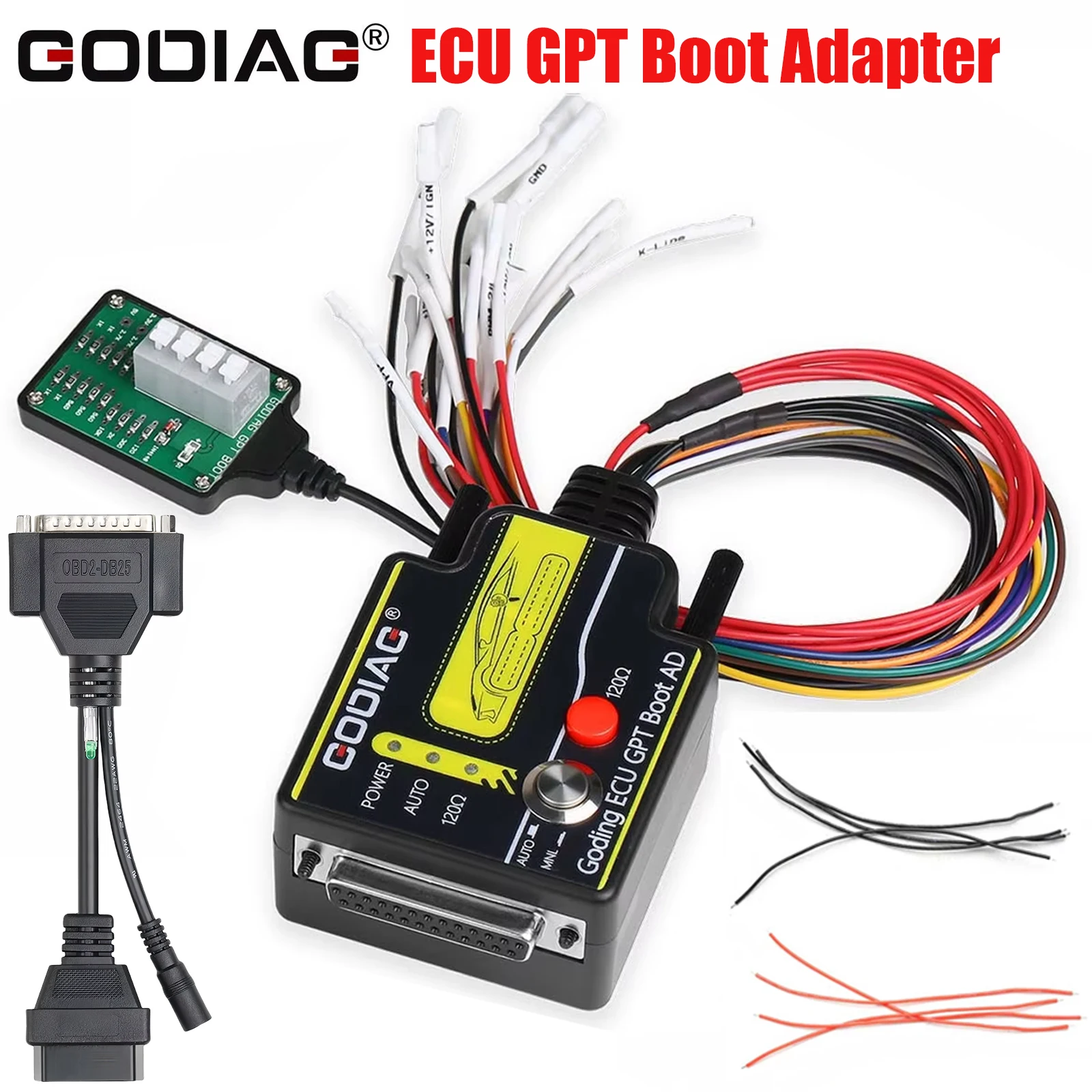 GODIAG ECU GPT Boot Adapter Write ECU Data by OBD2 Bench or GTP Bench ...