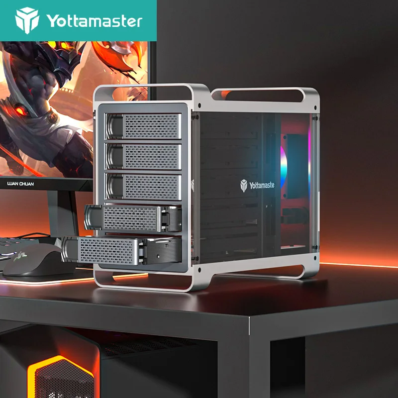 Yottamaster-2-5-3-5-SATA-HDD-SSD-External-5-Slot-Hard-Drive-Enclosure ...