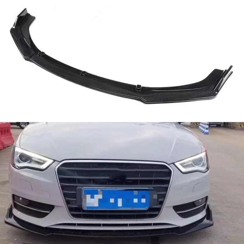 For Audi A3 S3 RS3 8V 8Y Front Bumper Lip Spoiler Diffuser Protector ...