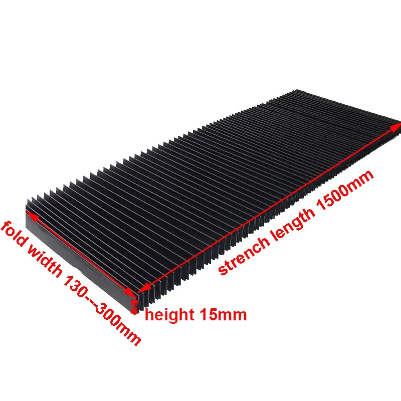 CNC Milling Machine Flexible Guard Dust Cloth Protective Flat Accordion ...