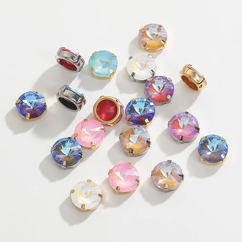 8-14mm-Rivoli-Rhinestones-Claws-Sets-Hollow-Out-Copper-Claw-Crystals ...