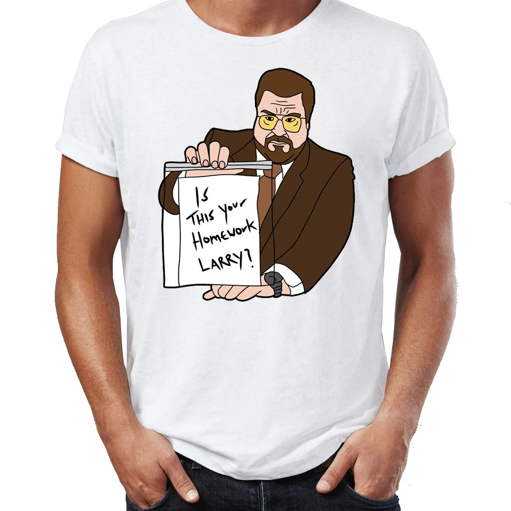 Men's T Shirt The The Big Lebowski Walter Is This Your Homework Larry ...