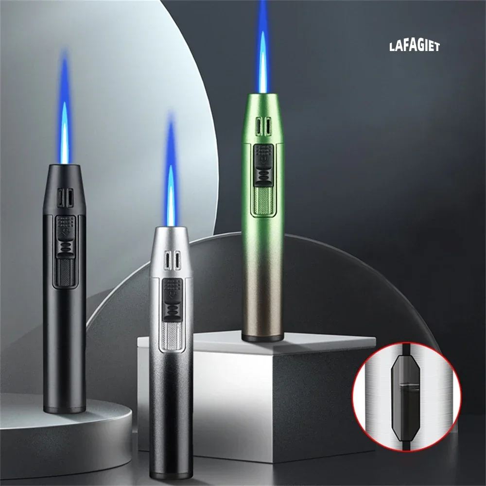 Windproof-Jet-Flame-Lighter-Straight-Fire-Portable-Inflatable-Butane ...