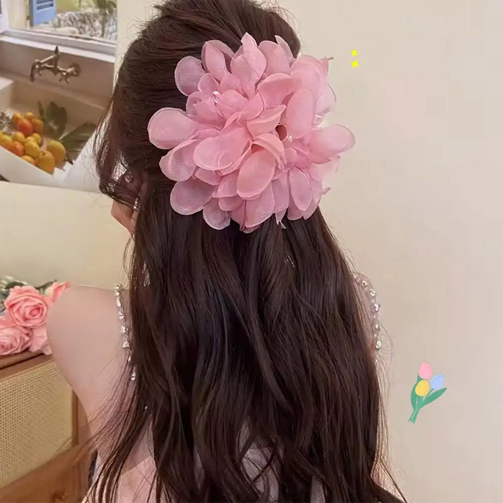 Pinza-de-pelo-de-flor-de-Rosa-tridimensional-para-mujer-pinza-de-agarre ...