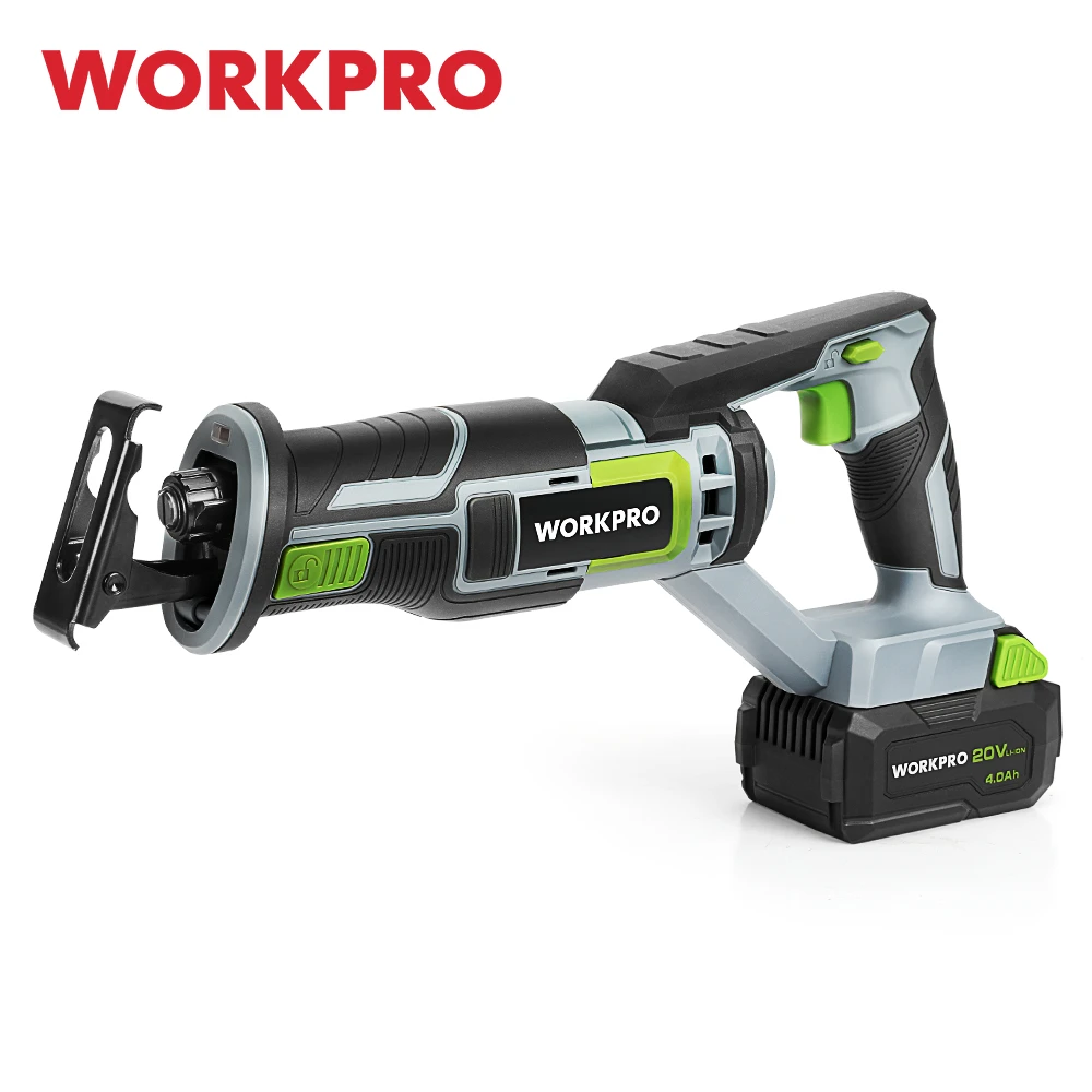 WORKPRO 20V Cordless Reciprocating Saw 1 inch Stroke Length For Wood ...