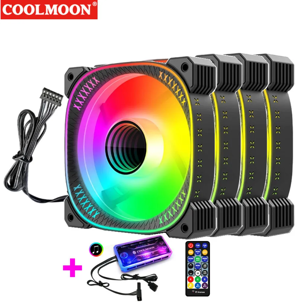 COOLMOON-TY1-12cm-Chassis-Cooling-Fan-Small-6Pin-Support-AURA-SYNC ...