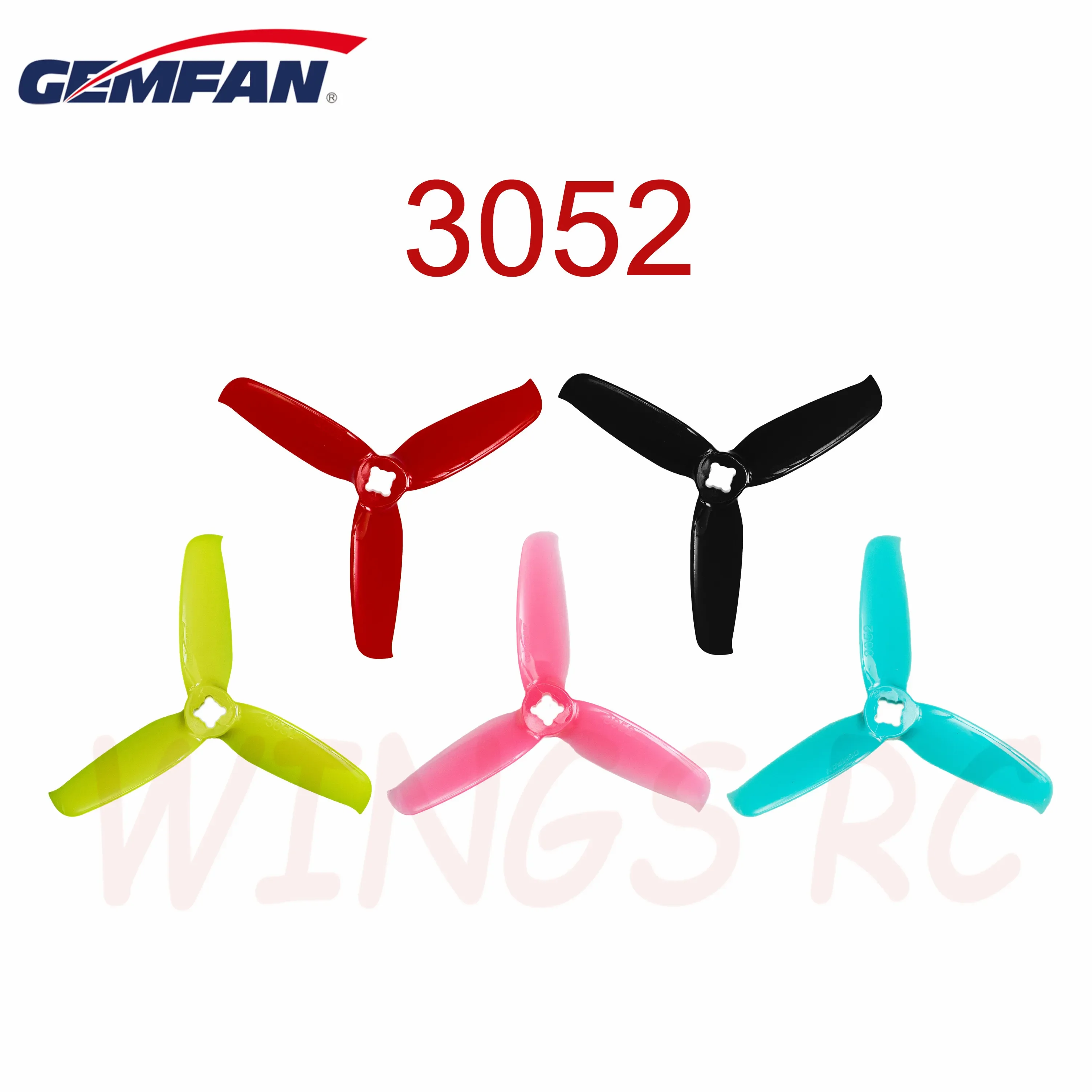 4-Pairs-8pcs-Gemfan-3inch-3052-3-Bades-tri-blade-Propeller-compatible ...