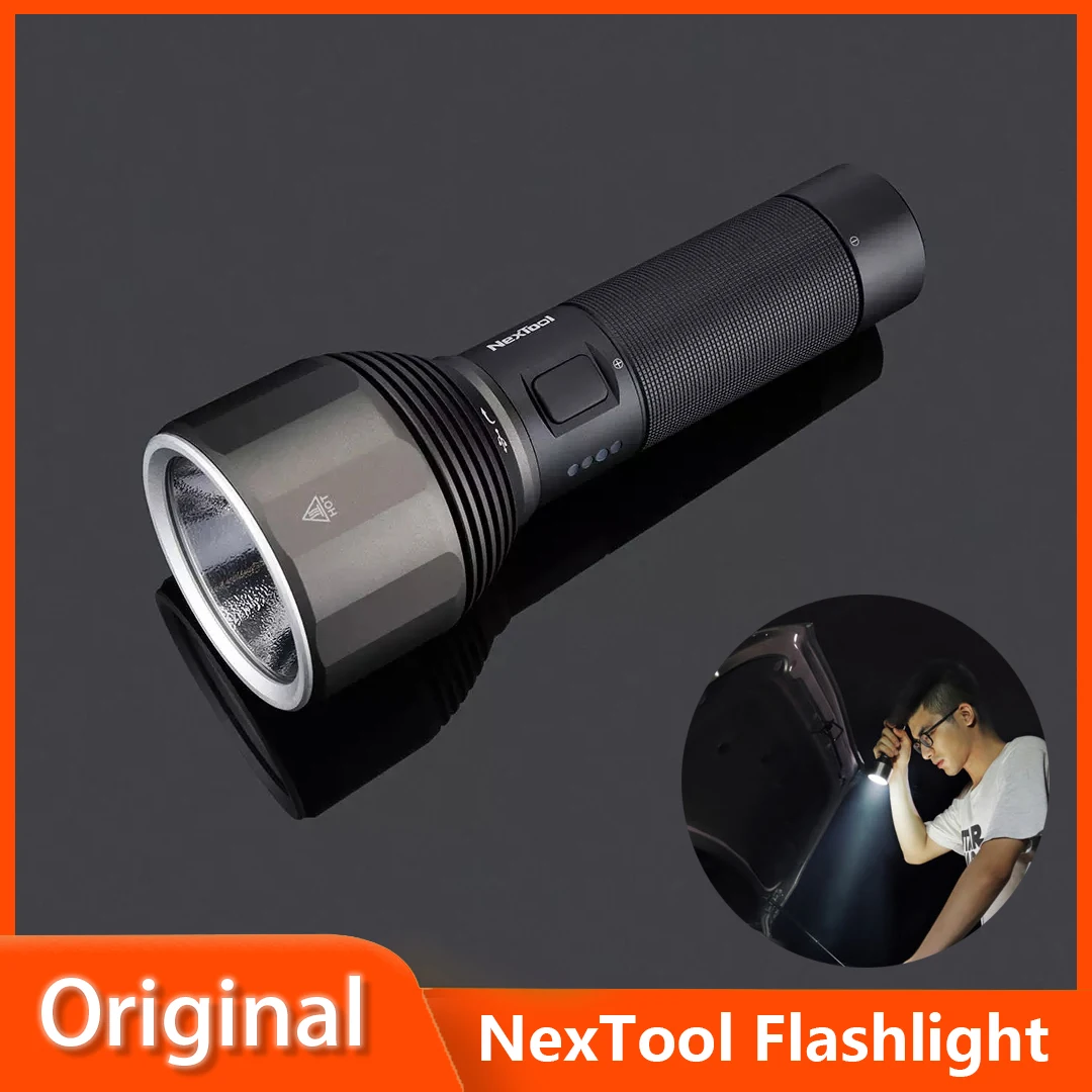 Original Nextool Rechargeable Flashlight 2000lm 380m 5 Modes Ipx7 ...