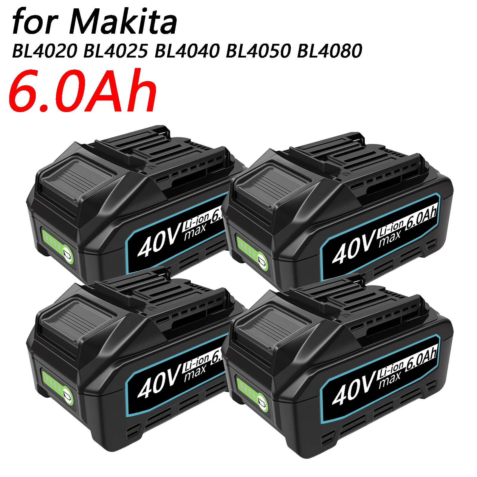 マキタ 40V バッテリー 6.0Ah リチウムイオンバッテリー XGT 40V BL4025 BL4040 BL4020 BL4050 ...
