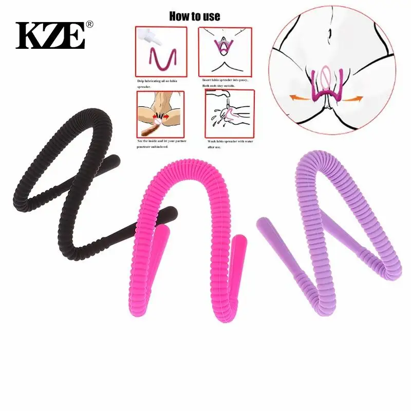 Schaamlippen-Klemmen-Kut-Spreider-Siliconen-Spot-Clitoris-Stimulatie-Orale-Seks-Vagina-Speculum ...