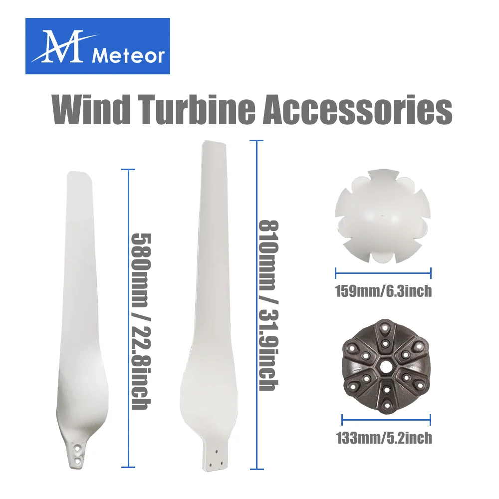Nylon-Wind-Turbine-Blades-580mm-810mm-For-Horizontal-Wind-Turbine ...