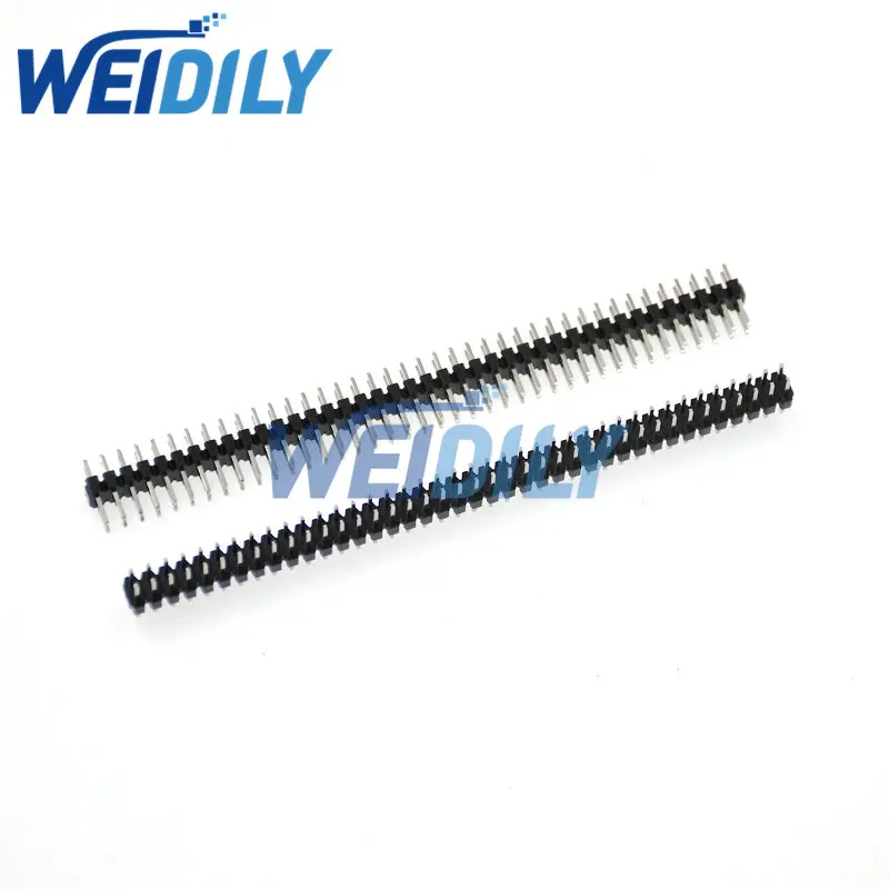 5PCS Pitch 2mm 2*40 Pin Male Double Row Pin Header Strip Pin Header ...